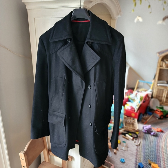 Hugo Boss | Jackets & Coats | Hugo Boss Mens Coat Double Breasted Pea ...